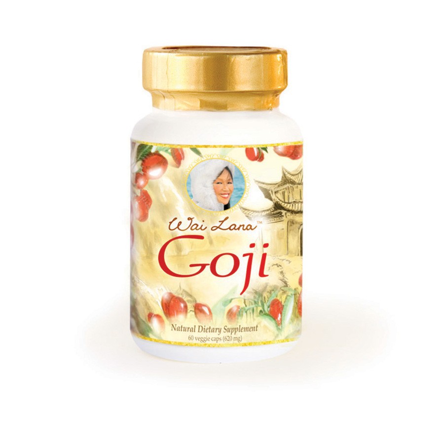 Goji Capsules (60 Vegetarian Caps) BULK order 12 pack - Wai Lana - wl ...